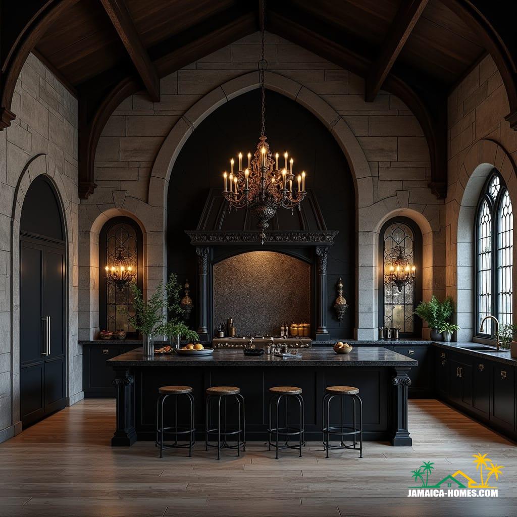 Gothic Elegance Meets Island Charm: The Ultimate Jamaican Kitchen ...