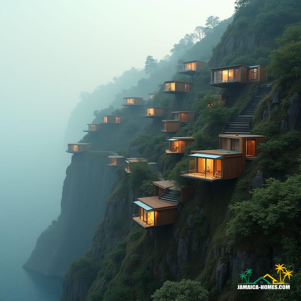 Mountain Side Scheme: The Cliffside Cluster - Jamaica Homes